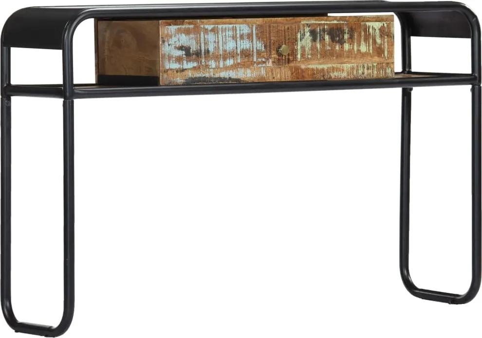 vidaXL Konzolový stolek 118 x 30 x 75 cm masivní mangovníkové dřevo [248103] Barva: Hnědá
