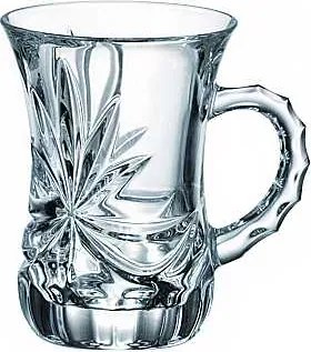 Crystal Bohemia hrnky Mašle 120 ml, 6 ks
