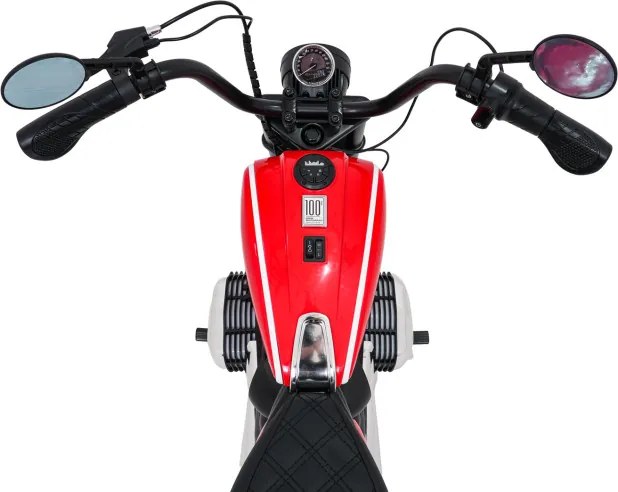 Elektrická motorka BMW R18 červená