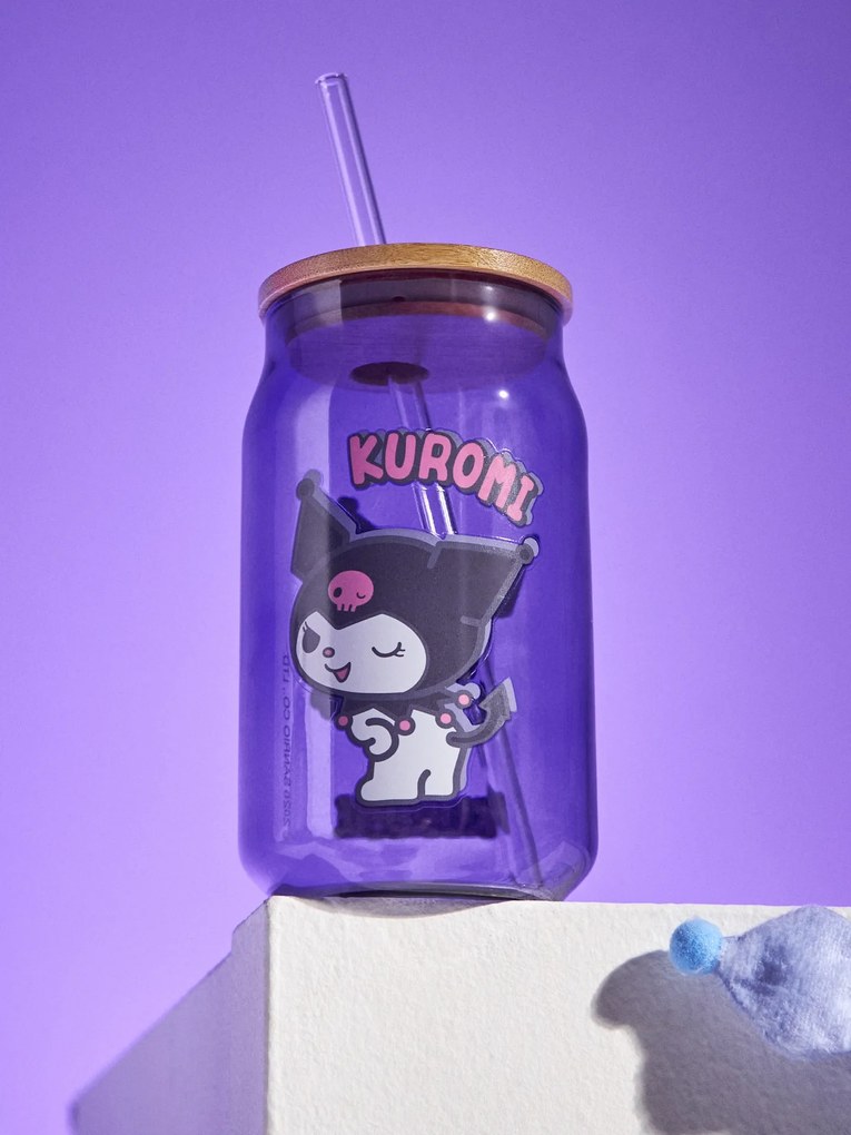 Sinsay - Znovu použitelný hrnek s brčkem Kuromi - vícebarevná