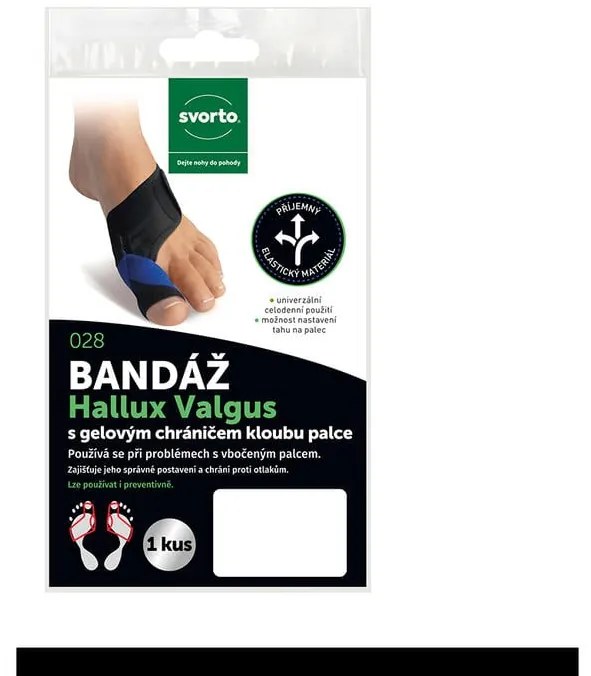 Bandáž Hallux Valgus s gelovým chráničem L/XL pravá 40-43