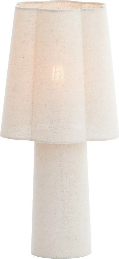 Bílá stolní lampa s textilním stínidlem (výška 50 cm) Musaby – Light & Living