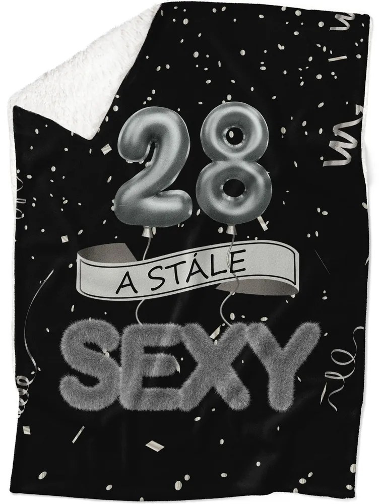 Deka Stále sexy – Černá (věk: 28, Podšití beránkem: ANO)