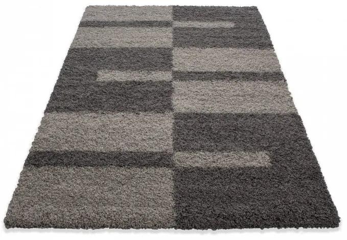 Vopi | Kusový koberec Gala shaggy 2505 taupe - 60 x 110 cm