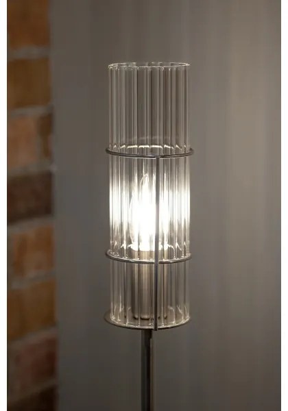 Markslöjd 108558 - Stolní lampa TUBO 1xE14/40W/230V 65 cm lesklý chrom/čirá