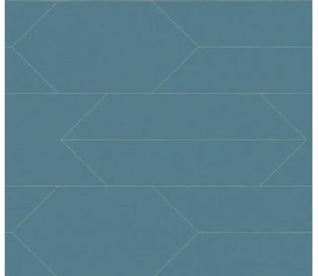 A.S. Création | 34868-3 tapety na zeď Björn | 0,53 x 10,05 m | metalická, modrá, krémová
