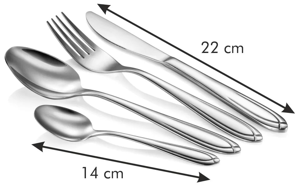 TESCOMA Jídelní příbor SCARLETT, souprava 24 ks