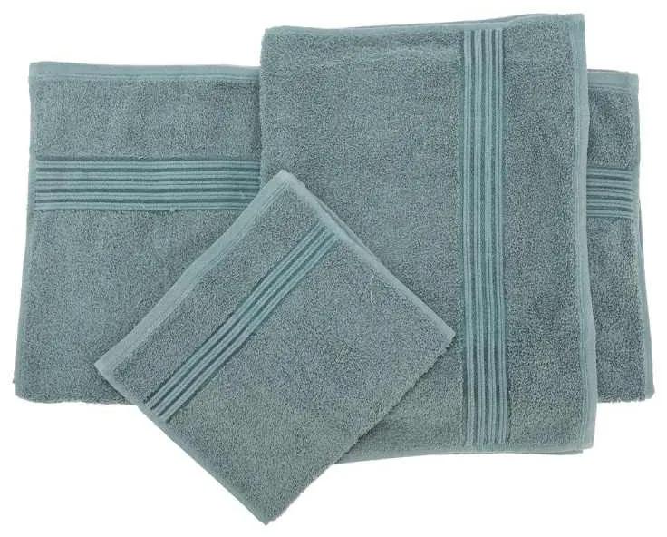 Sada 3 ks ručníků modrozelená