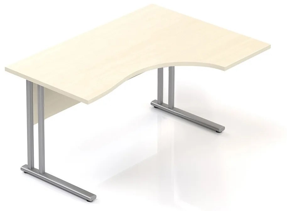 Rauman Kancelářský stůl Visio K 140x70/100 cm pravý Barva: Ořech