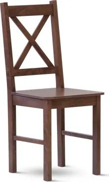Stima Dřevěná jídelní židle TERA 79 | Odstín: dub wotan,Sedák: geneza soft F66 marrone