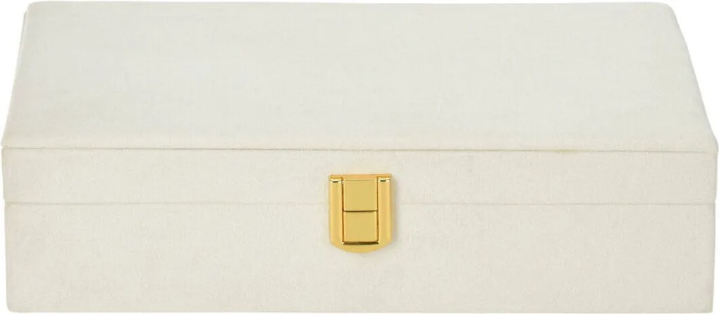 Bílá šperkovnice CLASSIC, 28 x 19 x 7 cm