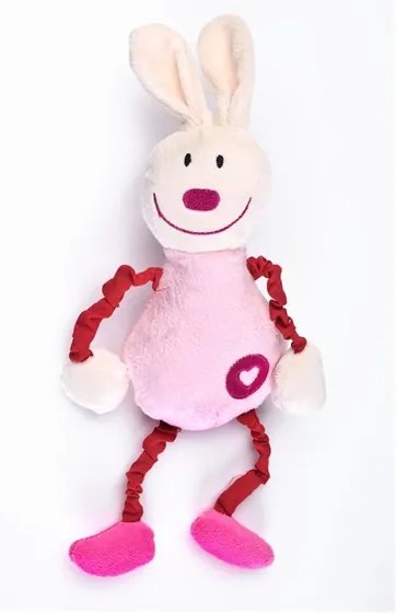 SENSILLO | Hračky sensillo | Edukační plyšová hračka Sensillo králíček s pískátkem | Růžová |