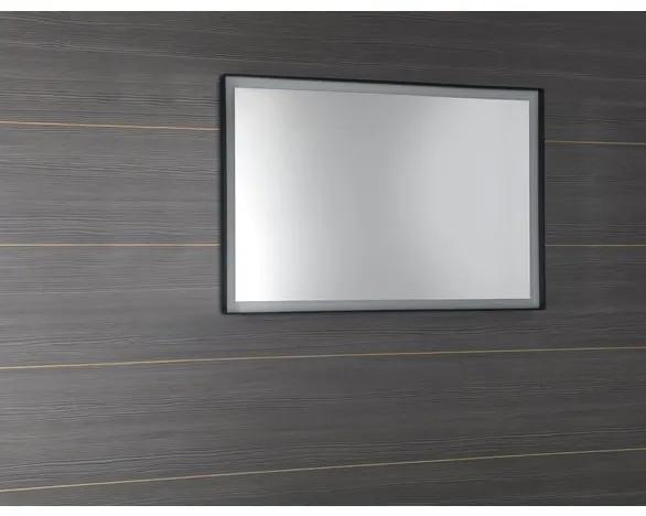 Sapho Sort Zrcadlo 100 x 70 cm s LED podsvícením, černá mat ST100