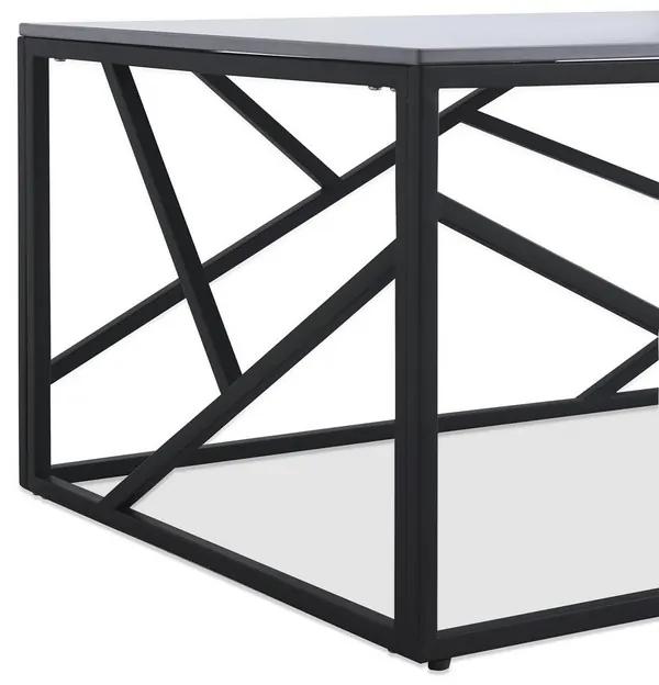 Konferenční stolek Universe II, obdélník, mramor / černá