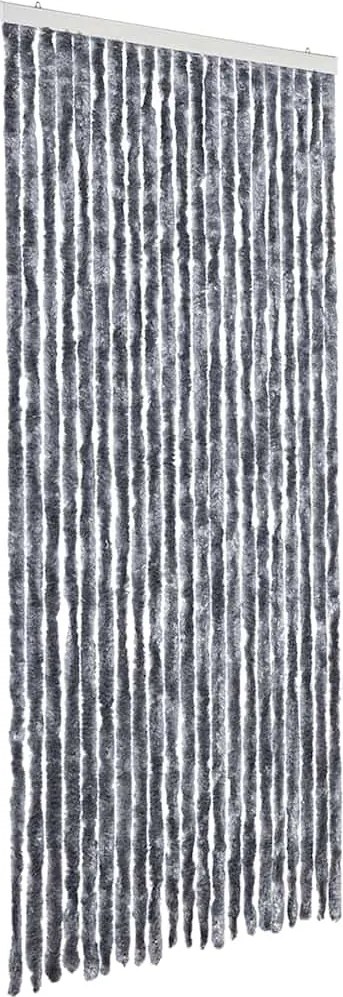 Závěs proti hmyzu stříbrný 90 x 220 cm Chenille 284286