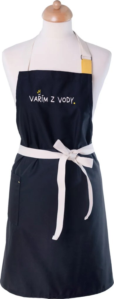 Kuchyňská zástěra s výšivkou Vařím z vody