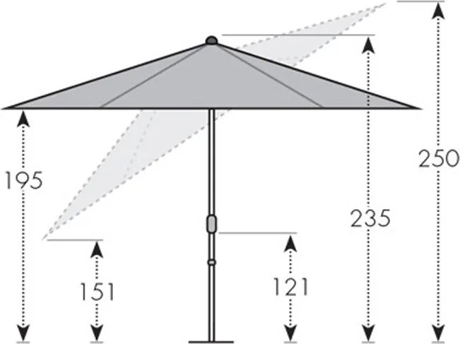 Doppler ACTIVE 210 cm hnědá