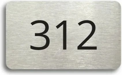 ACCEPT Číslo na dveře - typ 10 (50x30mm) - bílá tabulka - barevný tisk