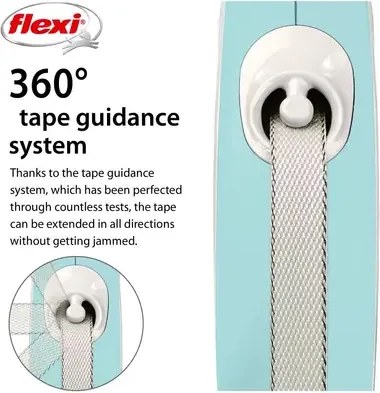 Flexi Comfort M pásek 5m světle modré / Vodítko