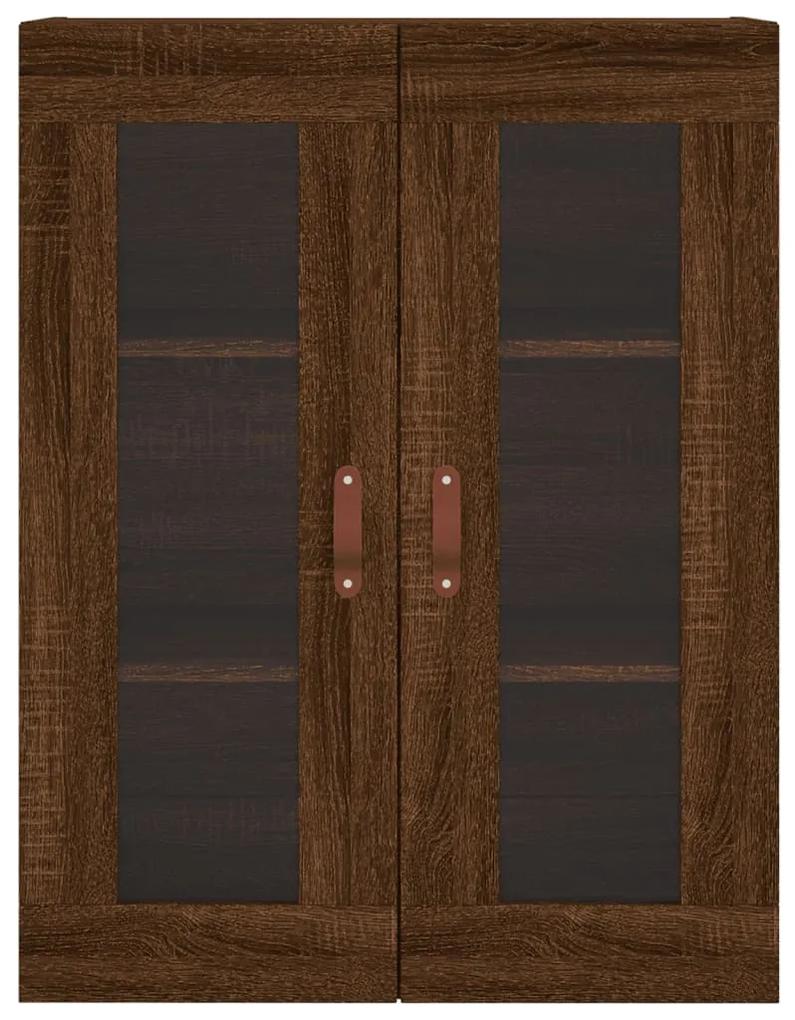Skříň highboard hnědý dub 69,5 x 34 x 180 cm kompozitní dřevo,  3198448