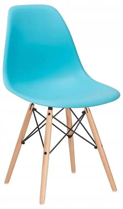 Designová židle SPRINGOS MILANO modrá