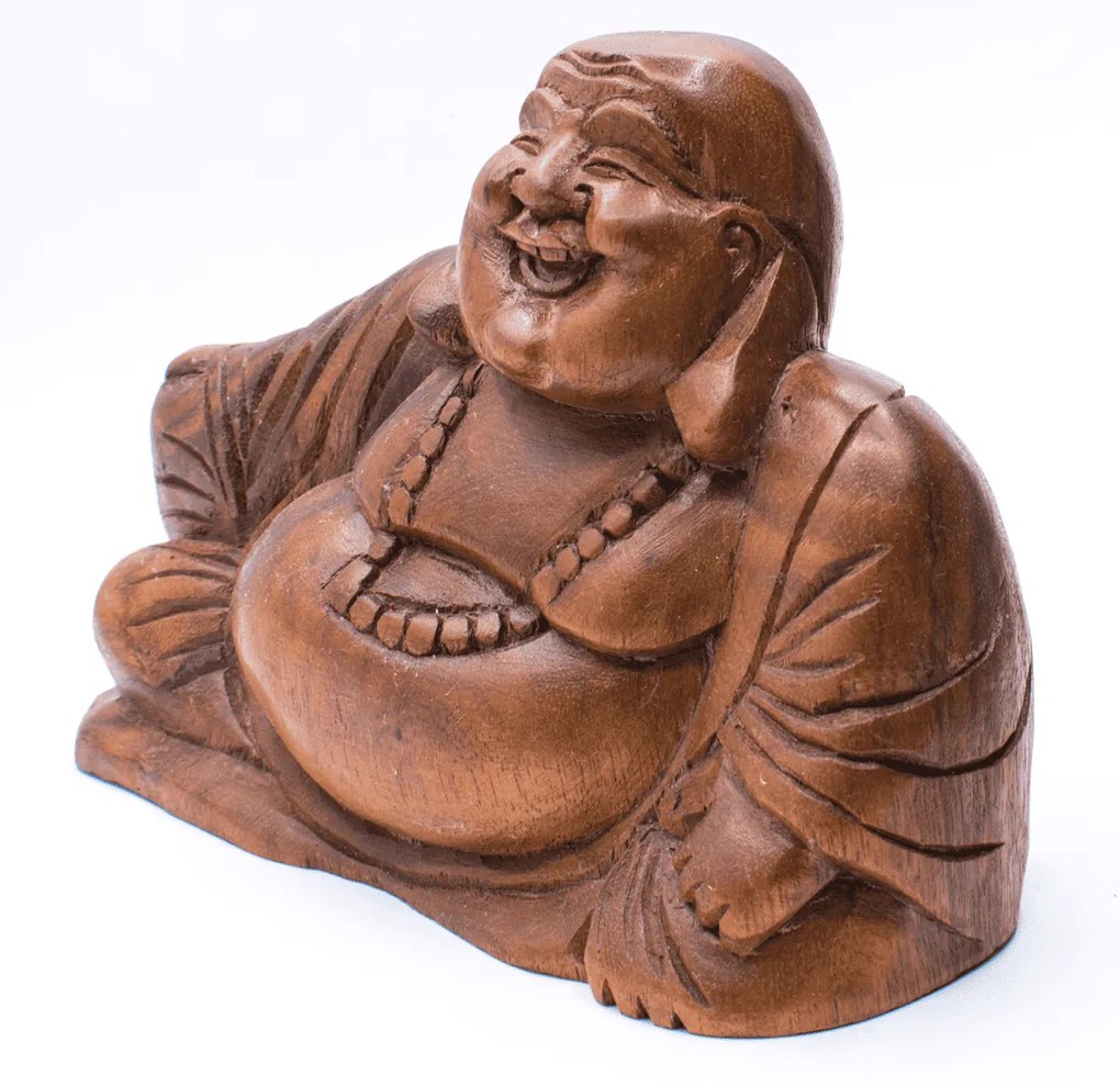 Milujeme Kameny Buddha - dřevěná socha Feng shui BUD8