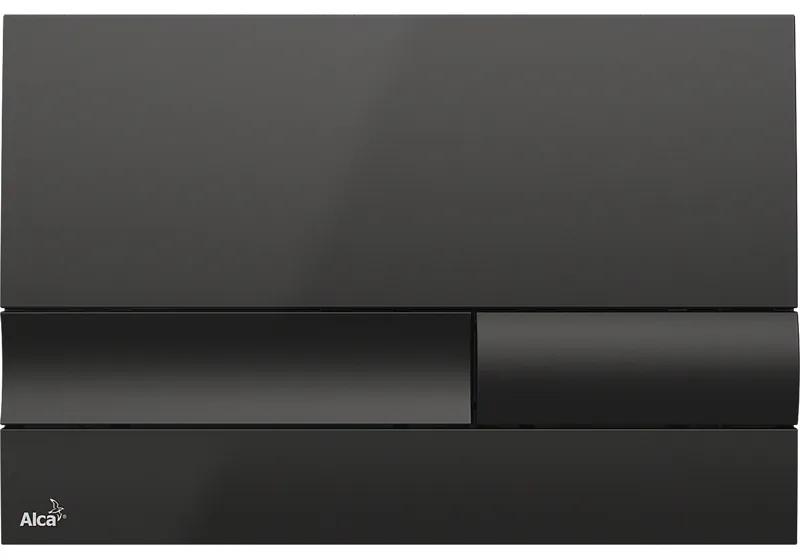 ALCADRAIN Ovládací tlačítko pro předstěnové instalační systémy, černé (M1738)