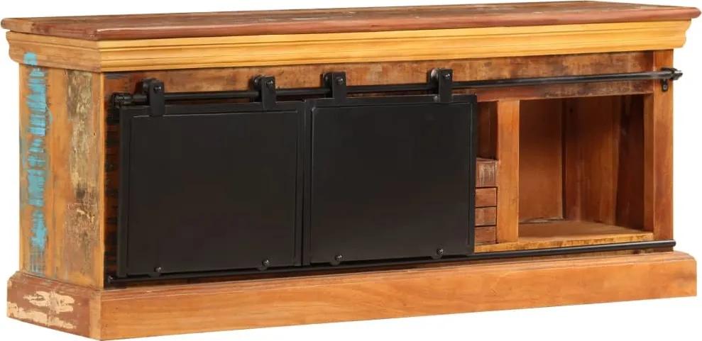 vidaXL TV stolek 110 x 30 x 45 cm masivní recyklované dřevo [247328]
