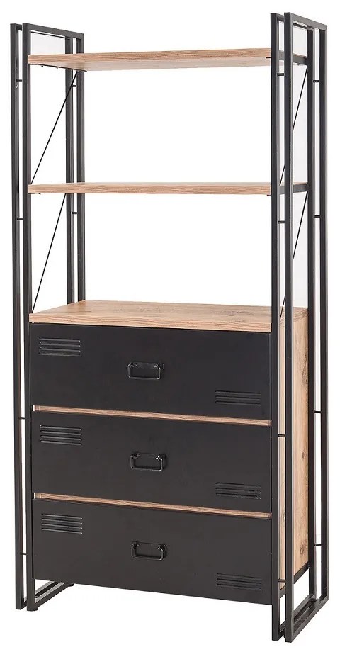 Designový regál Ilaria 180 cm borovice