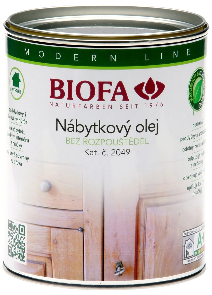 Biofa Nábytkový olej 2049 Balení: 2,5L