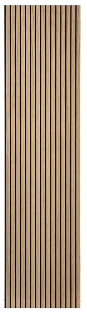 ALFIstyle Akustický obkladový panel, MDF, PES, 2440 × 605 × 21 mm, dub hnědý