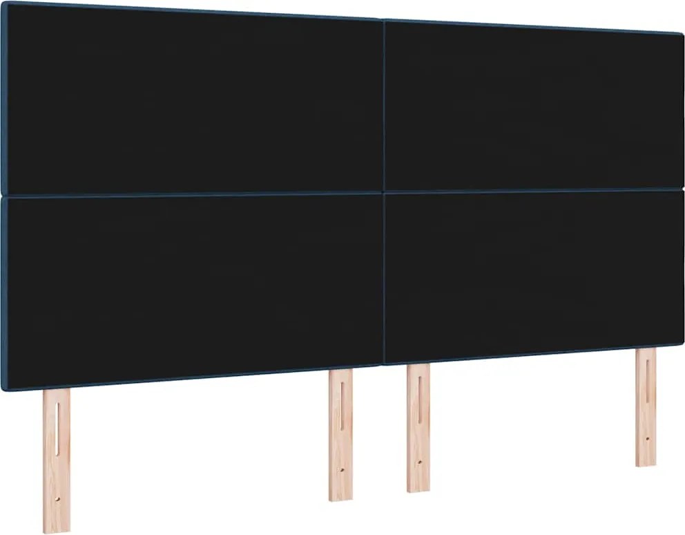 Výškově nastavitelné čelo postele s čelo Modrá 180 cm textil 3337853