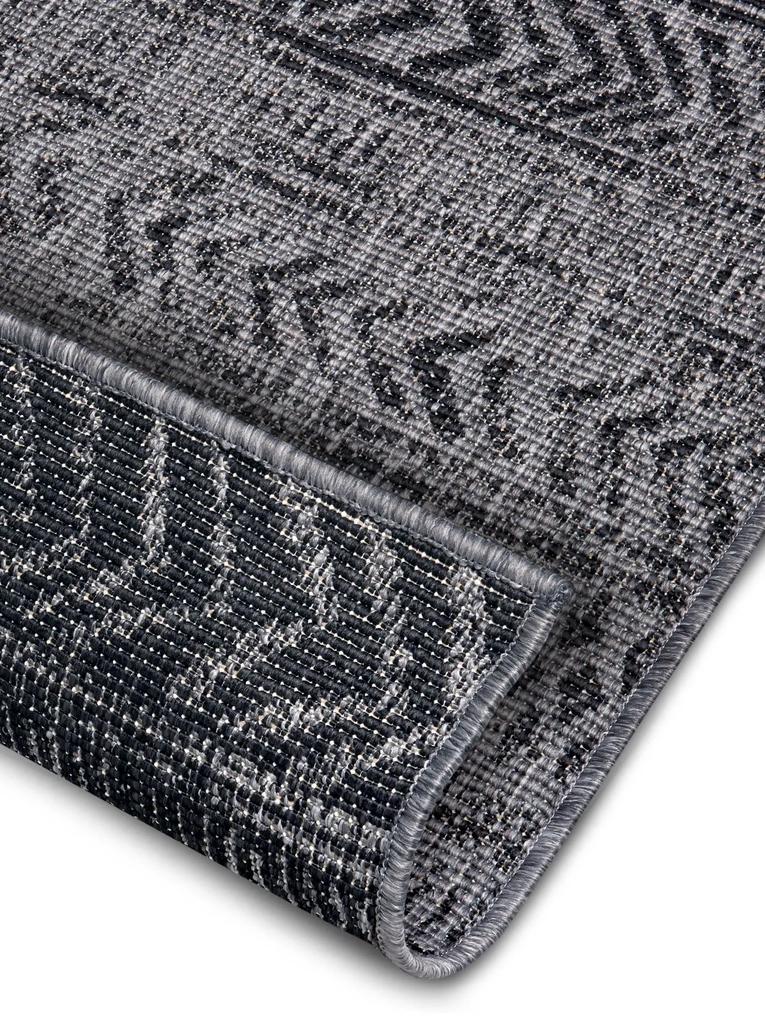 NORTHRUGS - Hanse Home koberce Kusový koberec Twin Supreme 105417 Biri Night Silver – na ven i na doma - 160x230 cm
