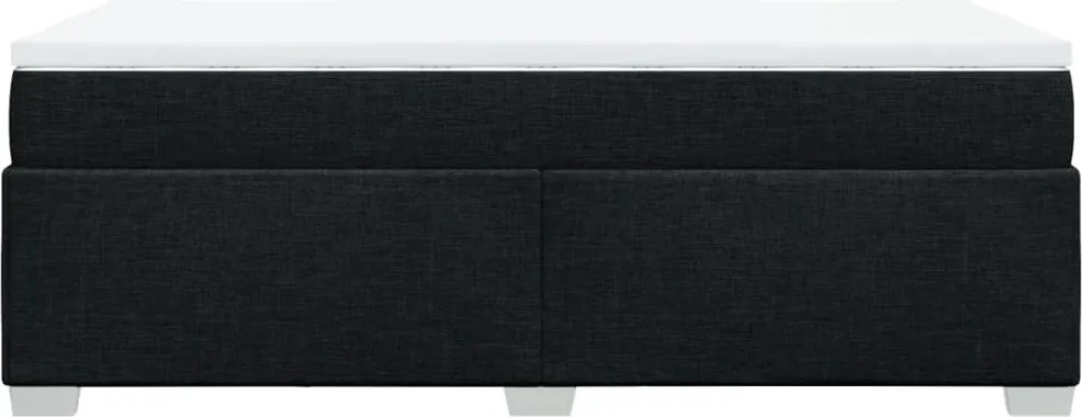 Box spring postel s matrací černá 90x190 cm textil 3285178