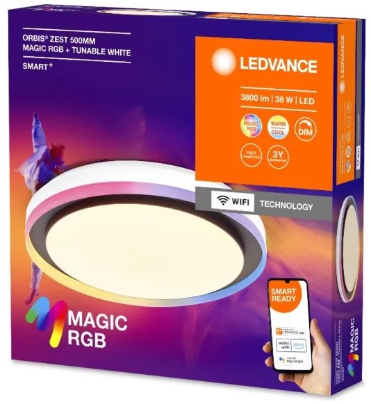Ledvance - LED RGBW Stmívatelné stropní svítidlo SMART+ MAGIC LED/38W/230V Wi-Fi