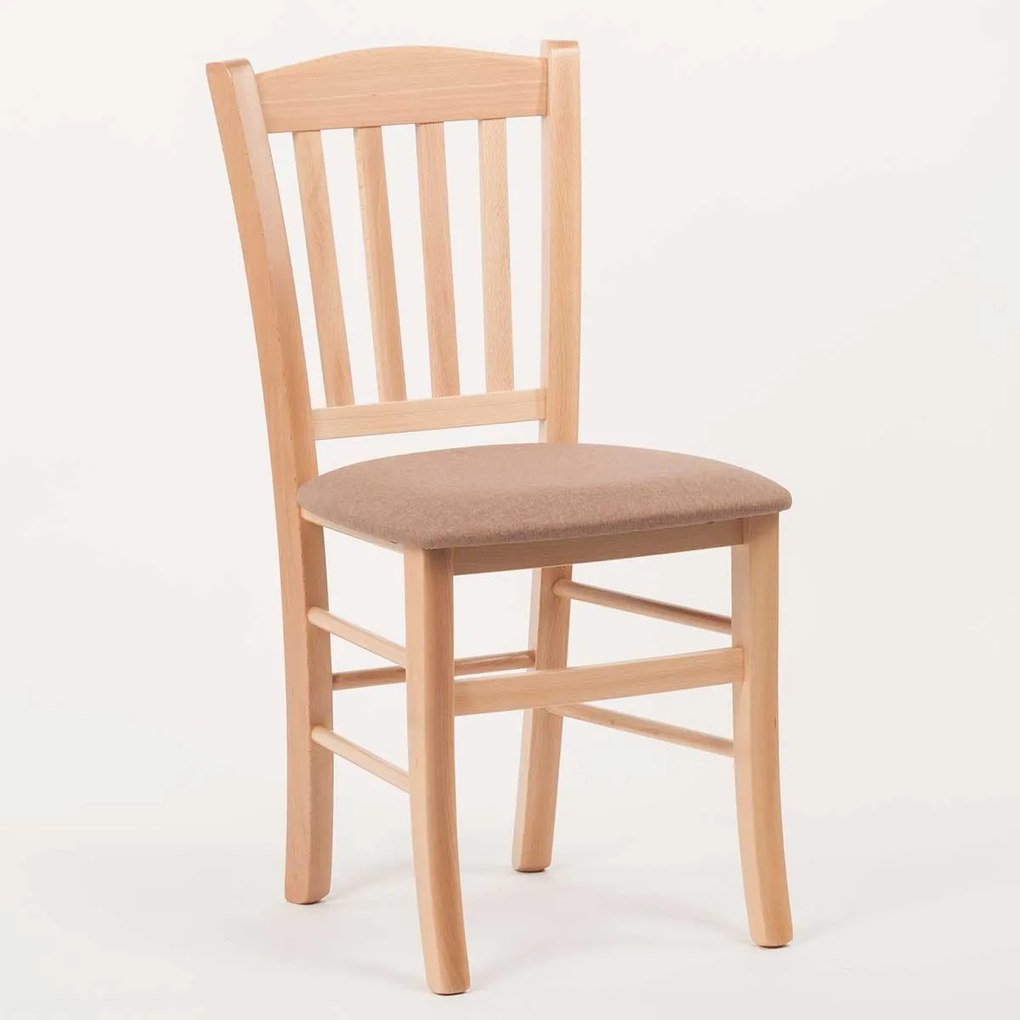 Stima Židle PAMELA s čalouněným sedákem rustikál LUX hnědá 12