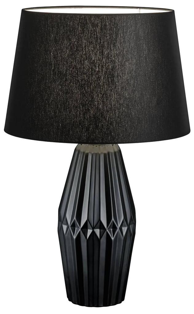 Stolní lampa Kera, textilní stínidlo, 58 cm