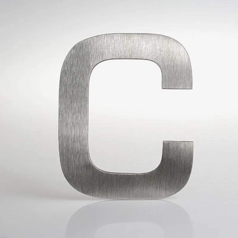 Domovní číslo popisné Nerez styl Euromode písmeno C KATEON