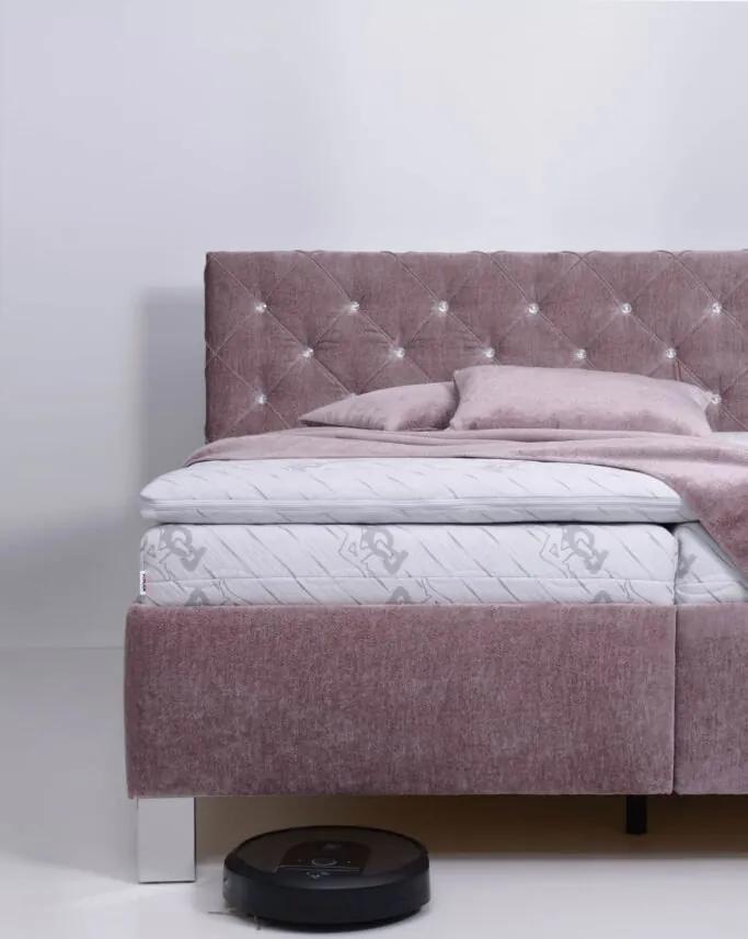 Pohoda Čalouněná postel CAMERON s úložným prostorem a volně loženou matrací | Látka: Alfa 18,Šířka matrace: 160 cm