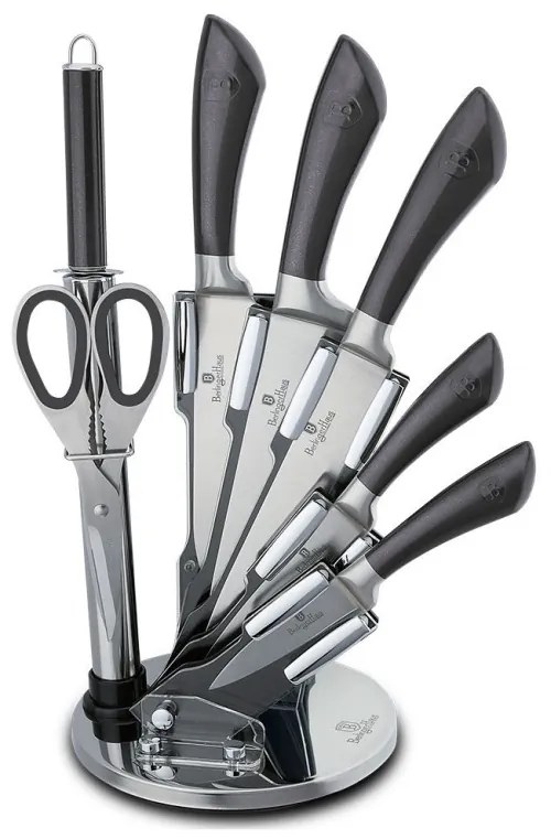 BERLINGER HAUS - Nože sada 8dílná+stojan Carbon Pro