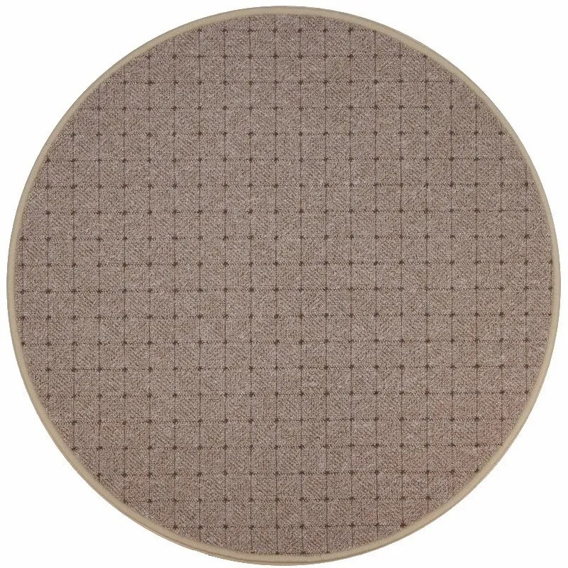 Condor Carpets, Kusový koberec Udinese béžový new kruh, 100x100 (průměr) kruh, béžová, chodba / předsíň
