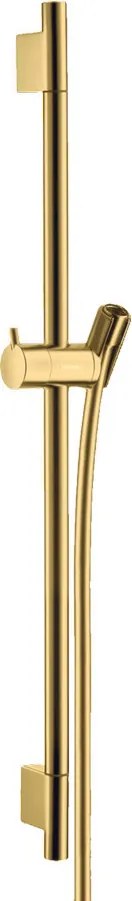 Hansgrohe Unica, S Puro sprchová tyč 650 mm se sprchovou hadicí Isiflex 1600 mm, leštěný vzhled zlata, HAN-28632990