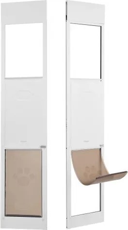 Dvířka pro psy pro posuvné skleněné dveře 192,7–204,9 cm Nastavitelná výška XL