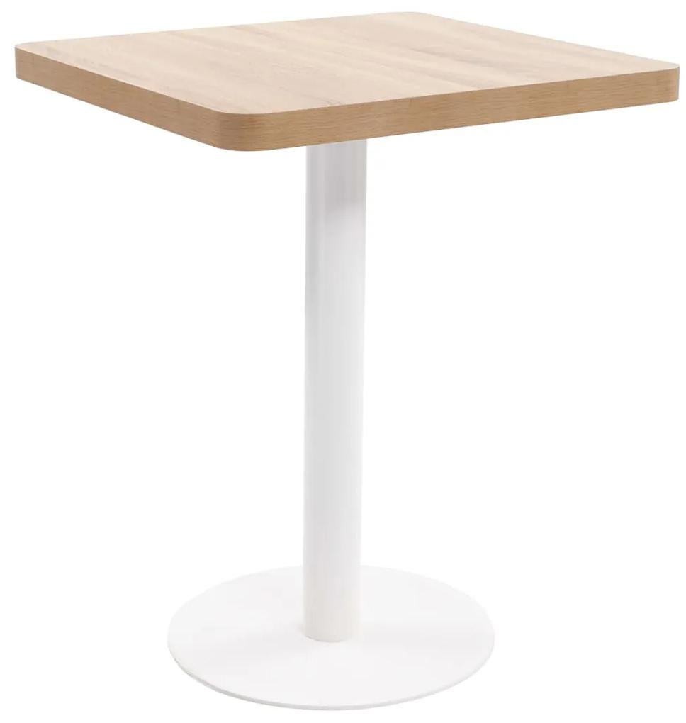 Bistro stolek světle hnědý 60 x 60 cm MDF - Default Title