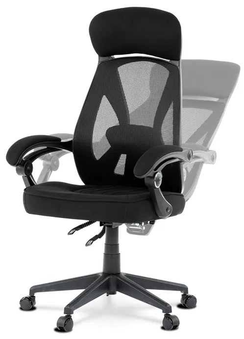 Ergonomická kancelářská židle VIGELTI - černá síťovina Barva: černá