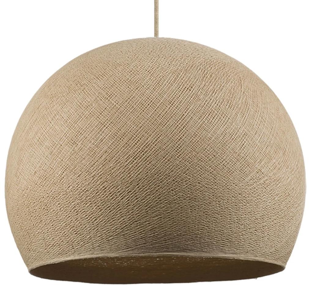 creative cables Závěsná lampa se stínidlem kupole z PE vlákna, polyester Barva: Olivově zelená, Průměr: L - Ø 42 Cm