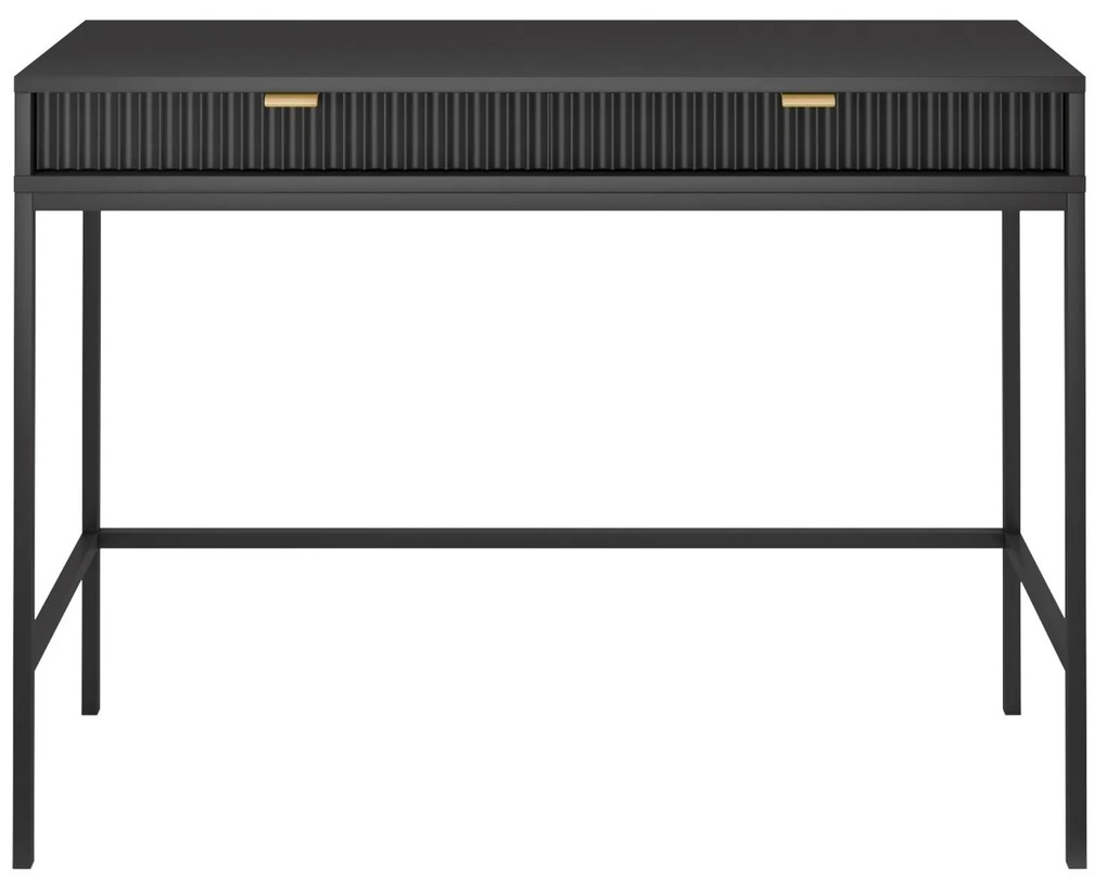 Toaletní stolek Nova 104 cm černý/černý rám