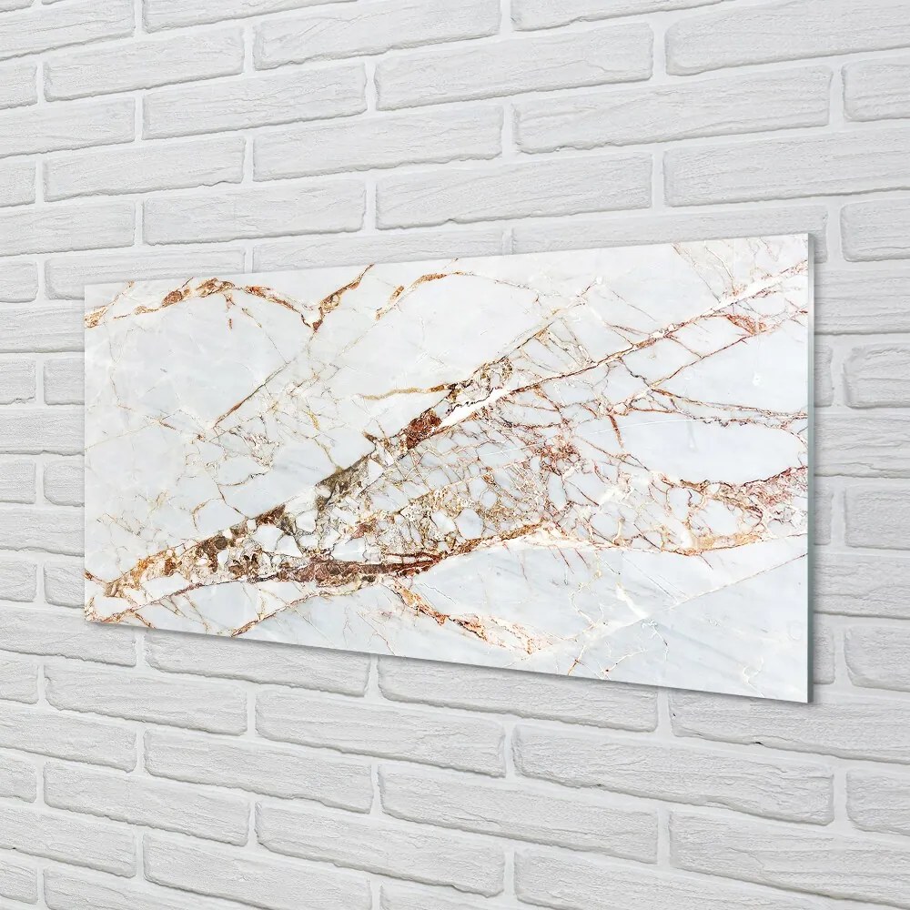 Obraz na skle Marble kamenná zeď 100x50 cm