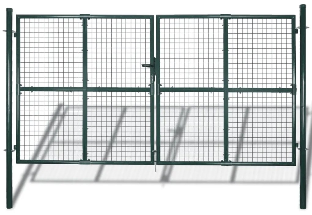 Dvoukřídlé plotové brány 300 x 150 cm práškově lakovaná ocel 142025