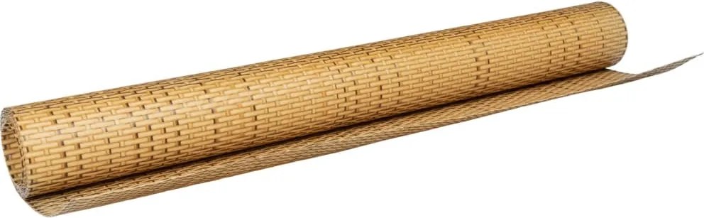 Balkonová zástěna světle hnědá 300 x 80 cm polyratan 156265